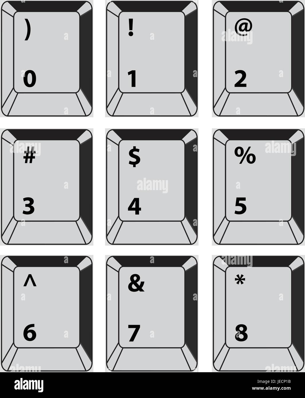 Number pad keyboard Stock Vector Images - Alamy