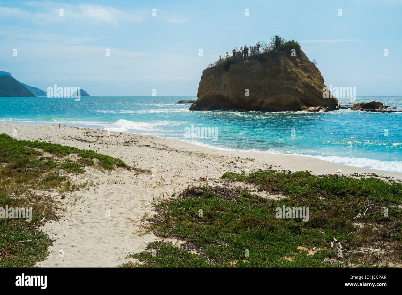 Los Frailes beach in Parque Nacional Machalilla, Puerto Lopez, Ecuador ...