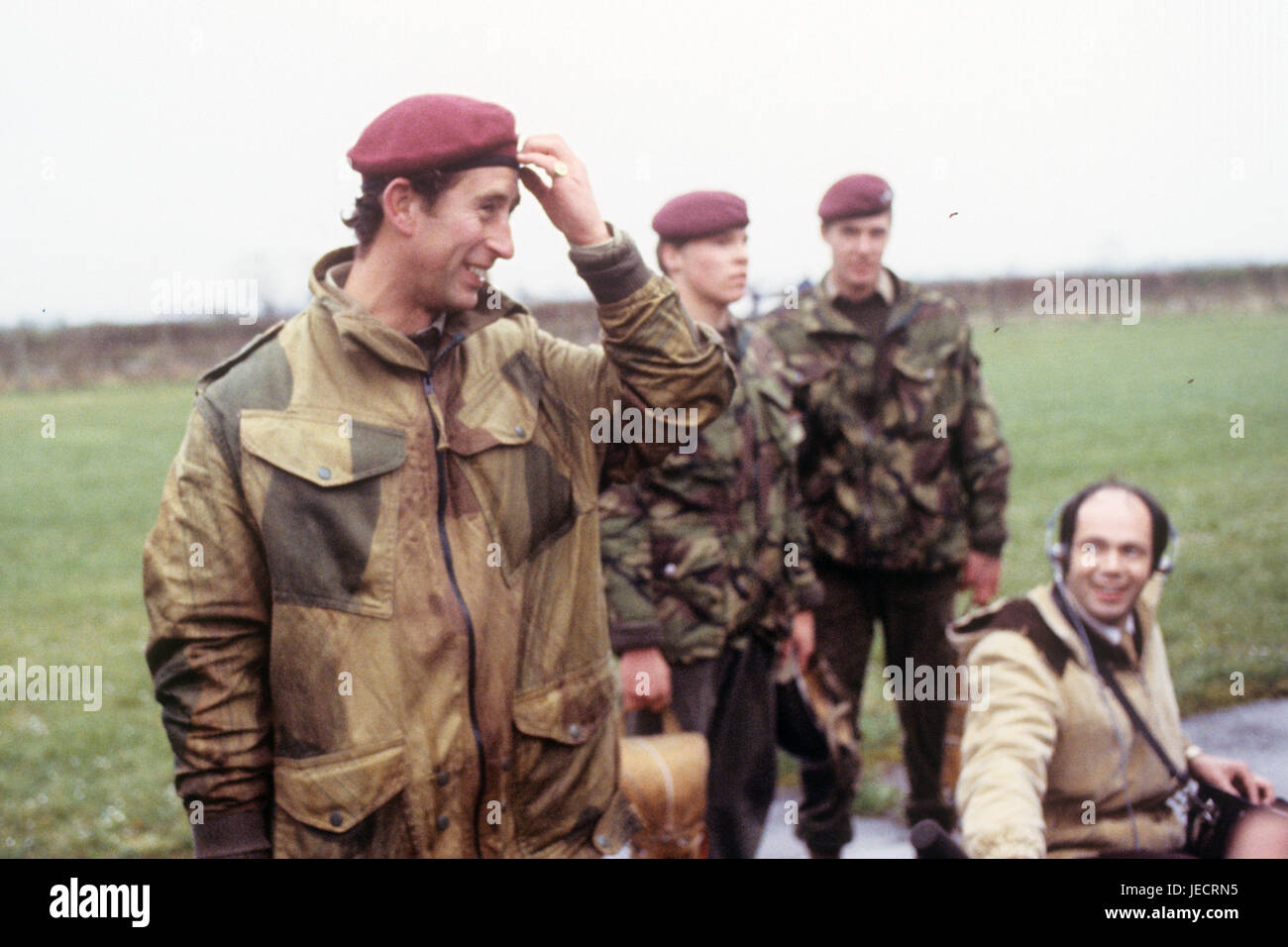 Prince Charles, Colonel-in-Chief of the Parachute Regiment, at the ...