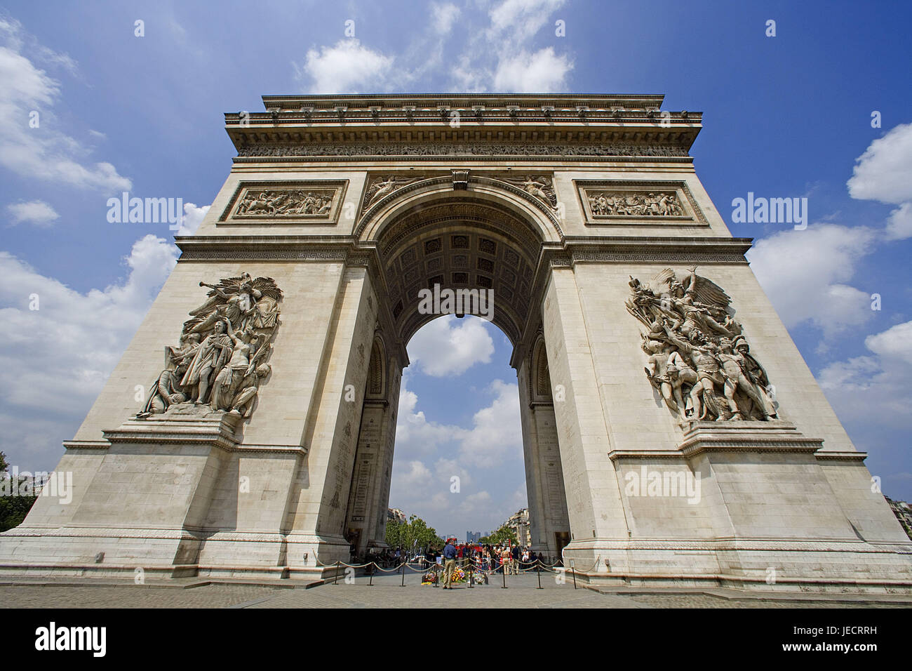 France, Paris, Arc de Triomphe, capital, triumphal arch, archway, goal ...