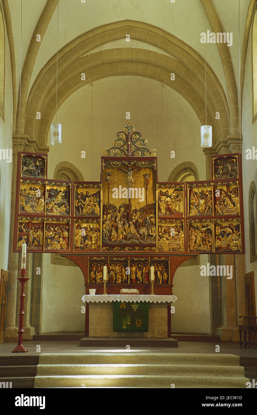 Germany, North Rhine-Westphalia, narrow, church, St. Dionysius, winged ...