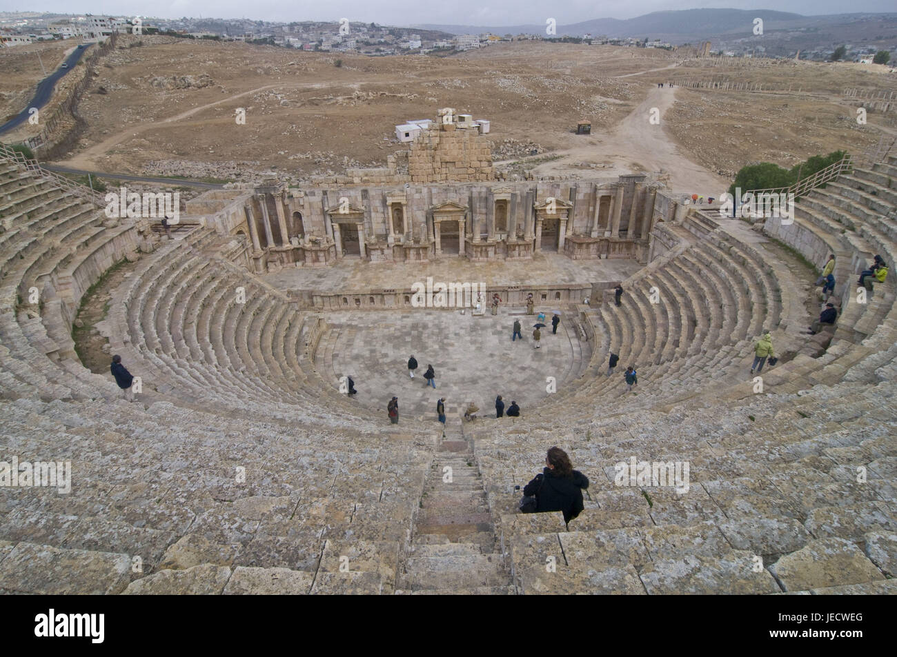 Jerash theatre hi-res stock photography and images - Alamy