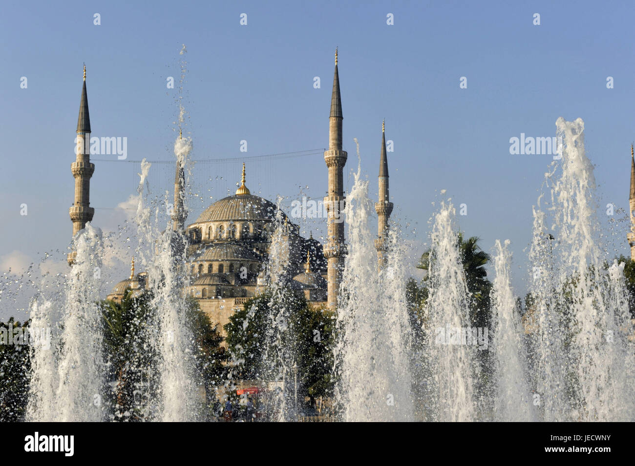 Turkey, Istanbul, sultan's Ahmed's mosque, blue mosque, water fountains ...