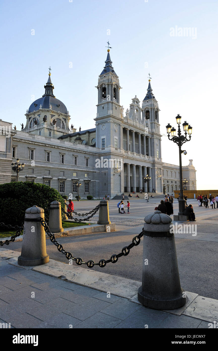 Spain, Madrid, cathedral, Catedral de Nuestra Senora de la Almudena ...