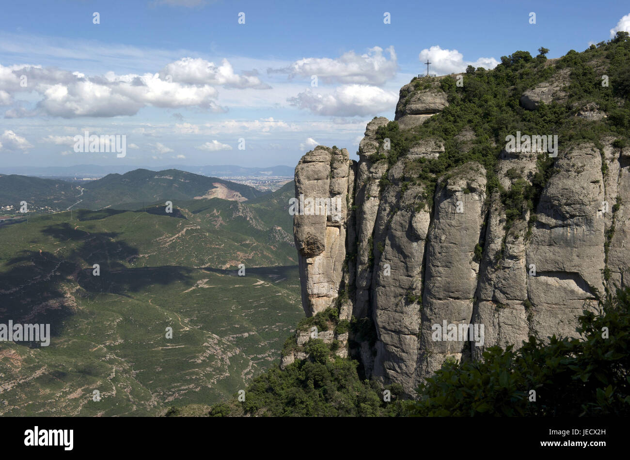 Spain, Catalonia, scenery Sierra Montserrat Stock Photo - Alamy