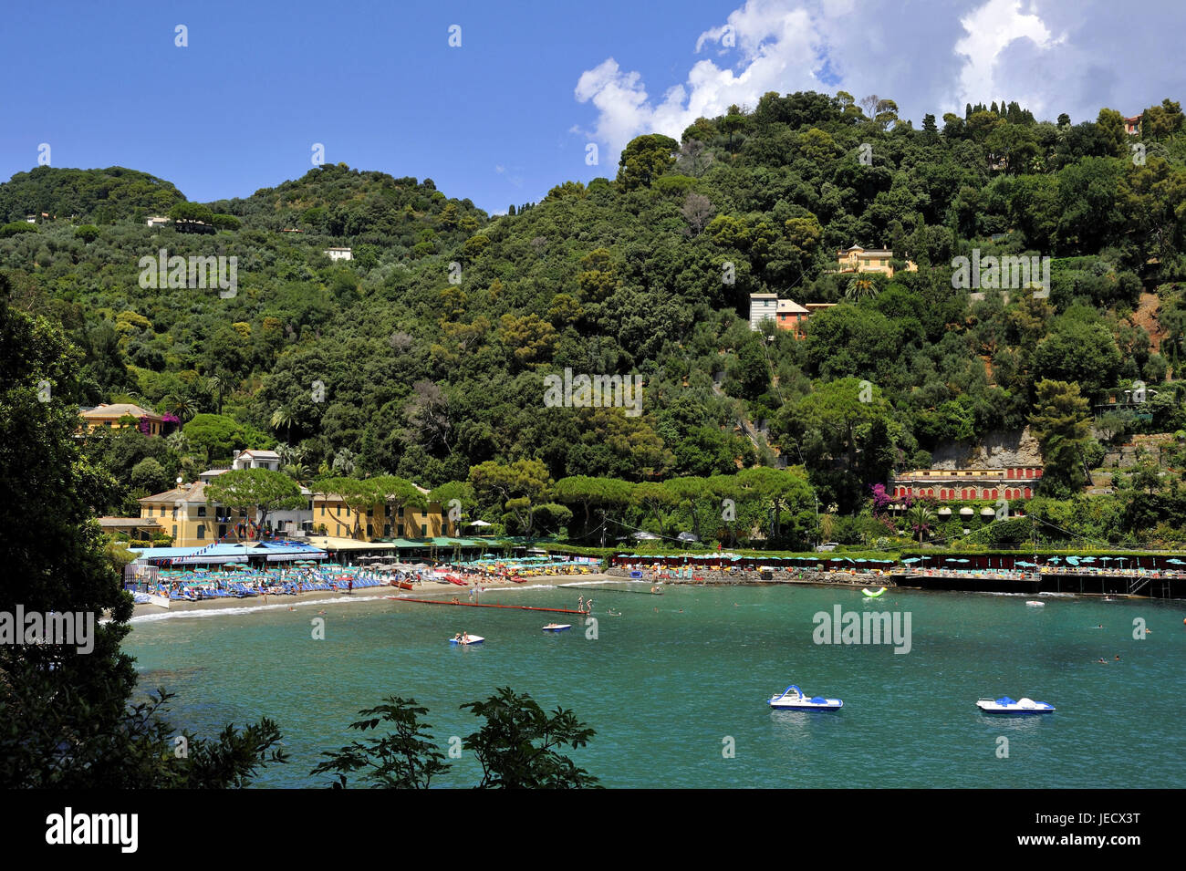 Italy, Liguria, Riviera Tu the Levant, Portofino, Costa Paraggi Stock ...