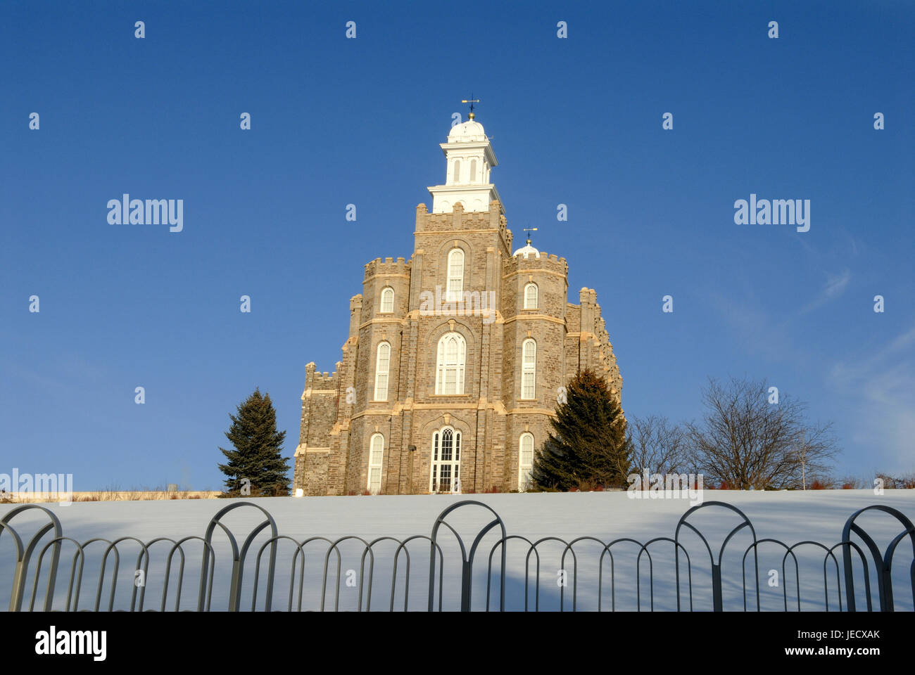 The Logan Temple of the Church of Jesus Christ of Latter-day Saints is ...