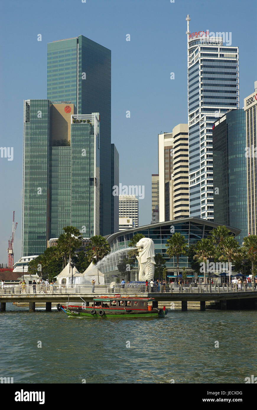 Singapore merlion view merlion statue hi-res stock photography and ...
