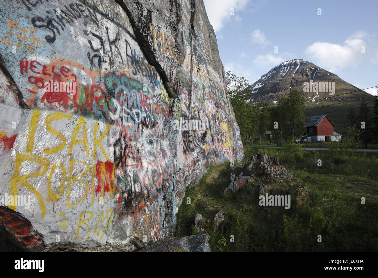 Graffiti On A Rock High Resolution Stock Photography and Images - Alamy