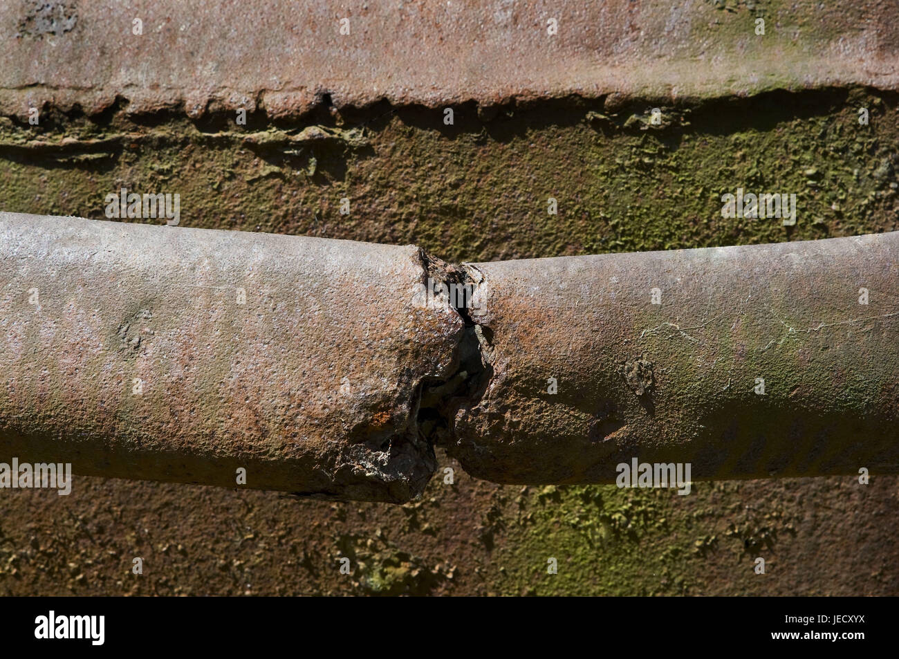 broken metal pipe, medium close-up Stock Photo - Alamy