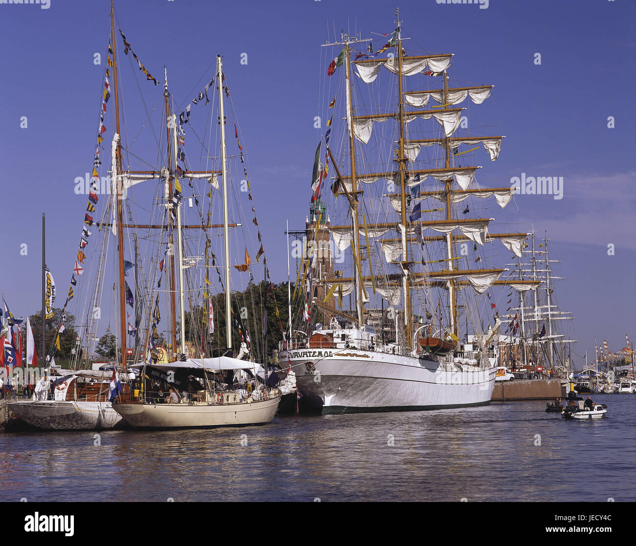 Germany, Bremerhaven, old harbour, windjammer, North Germany, harbour ...
