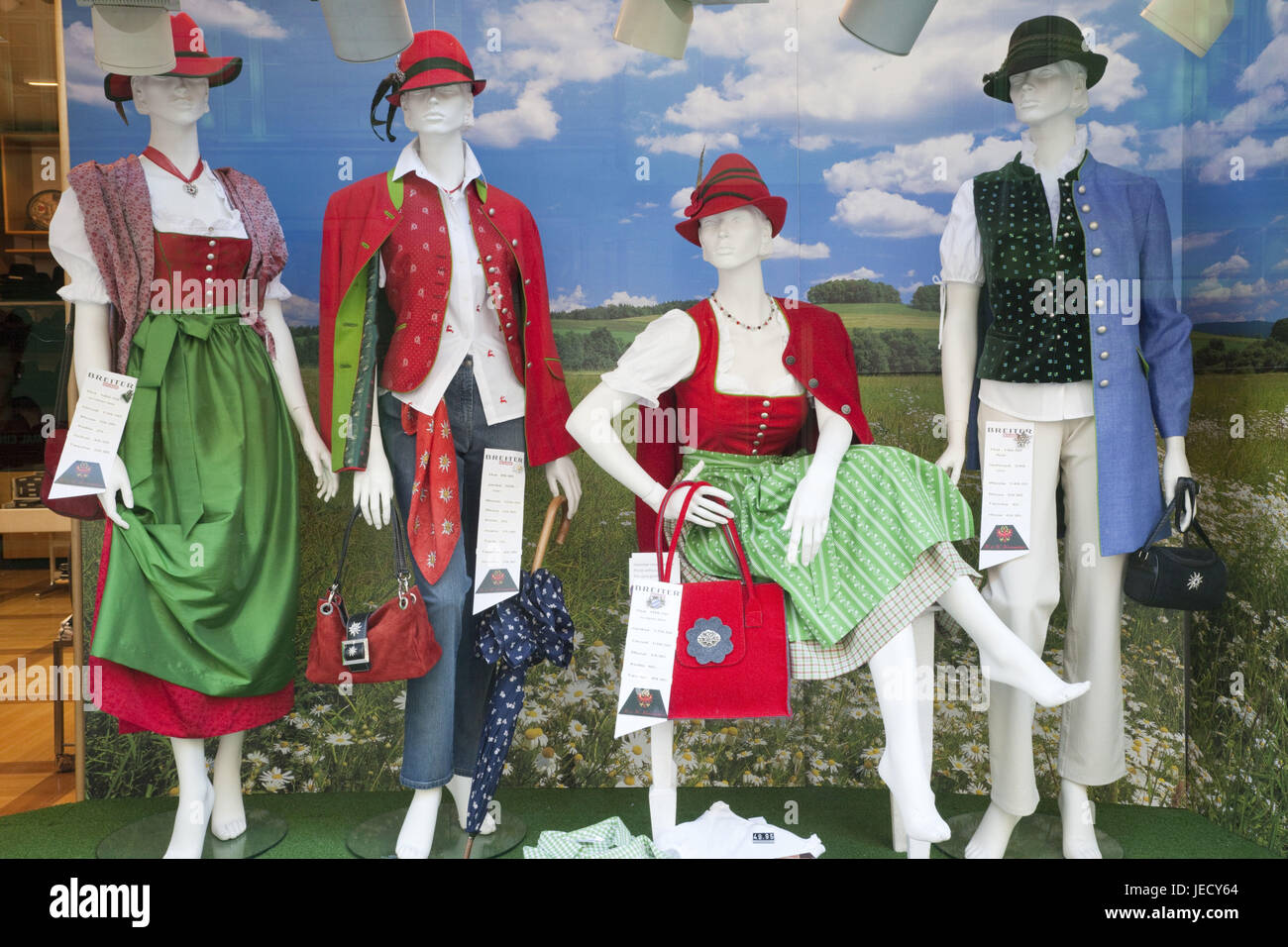 Germany, Bavaria, Munich, Marienplatz, department store, shop-window ...