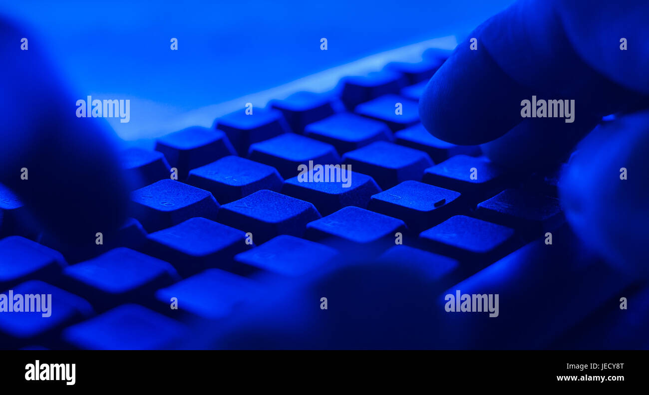 Computer hacker hacking secured computer system Stock Photo - Alamy