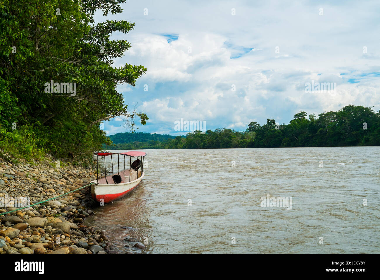 Rio Napo in Misahualli, Amazon, Ecuador Stock Photo - Alamy