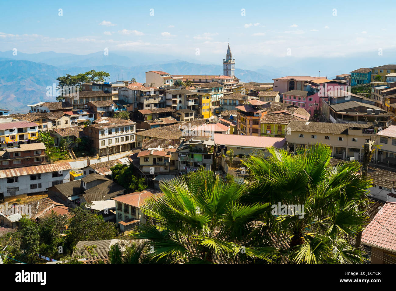 View of town of Zaruma old gold mining, Ecuador Stock Photo - Alamy