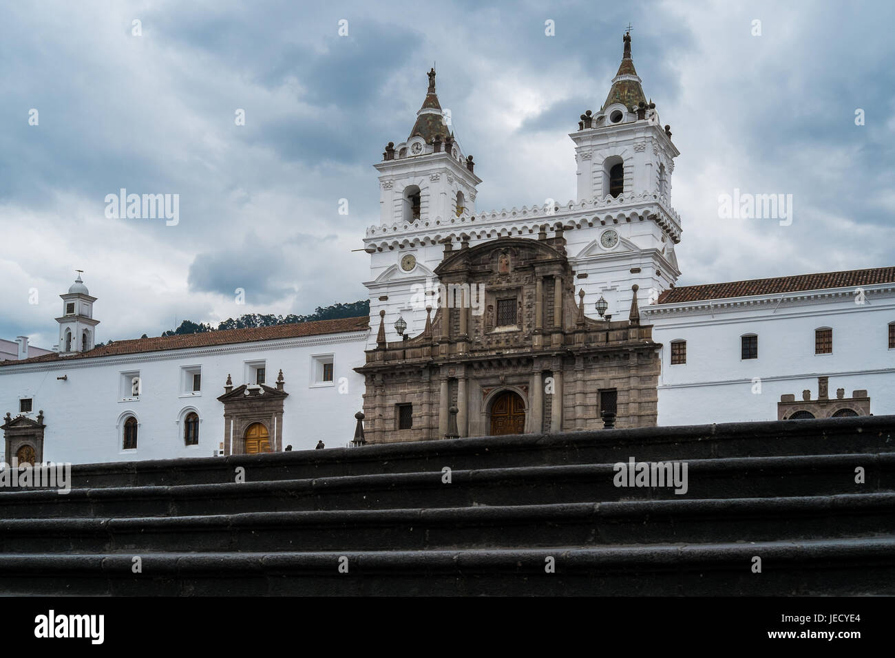 San Francisco monastery in Quito, Ecuador Stock Photo - Alamy