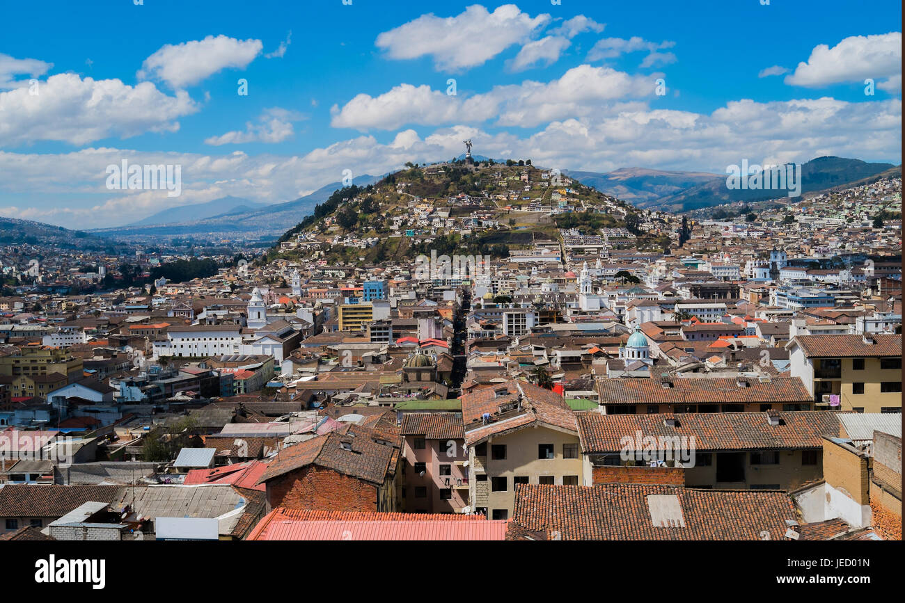 Aerial view of Quito From La Basilica church, Ecuador Stock Photo - Alamy