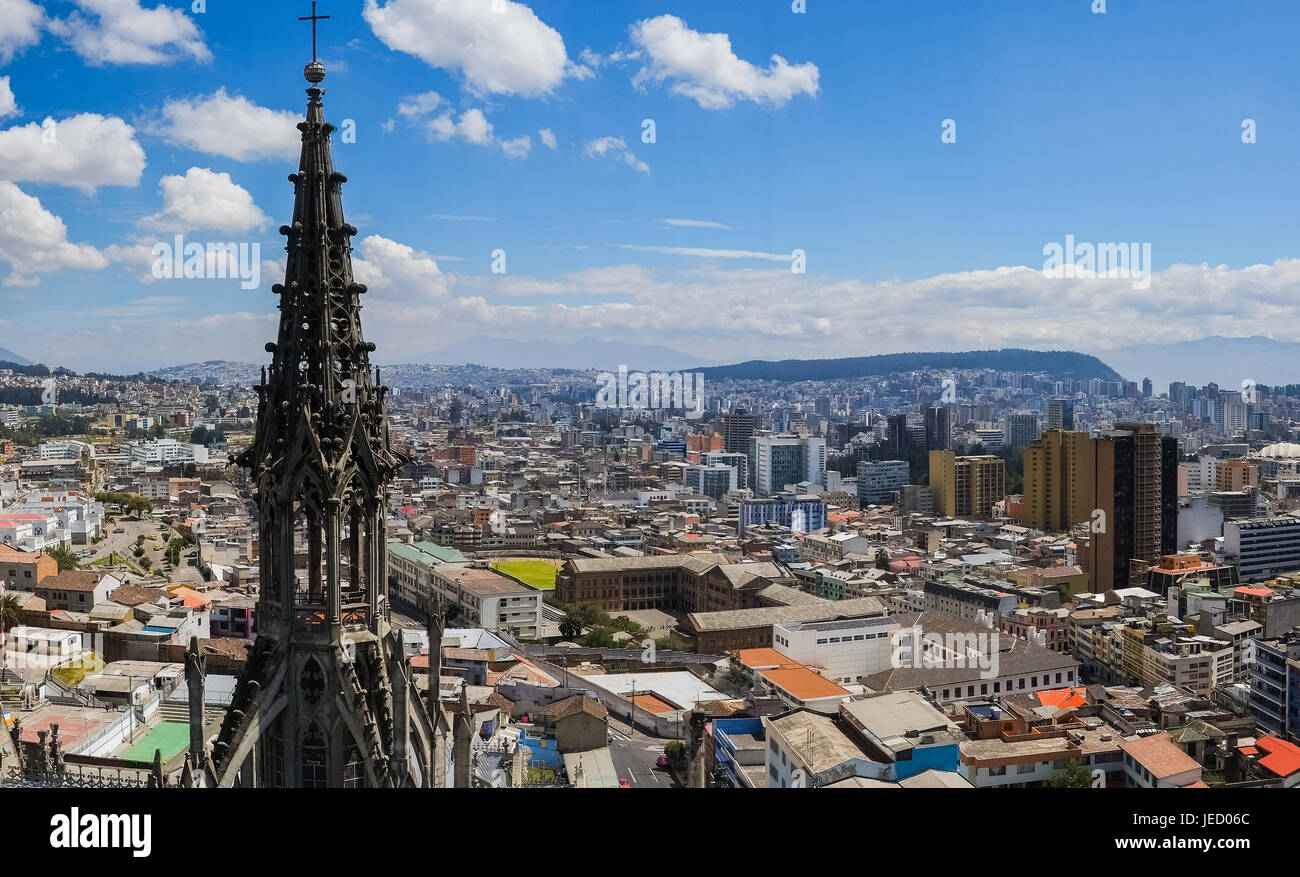 Aerial view of Quito From La Basilica church, Ecuador Stock Photo - Alamy