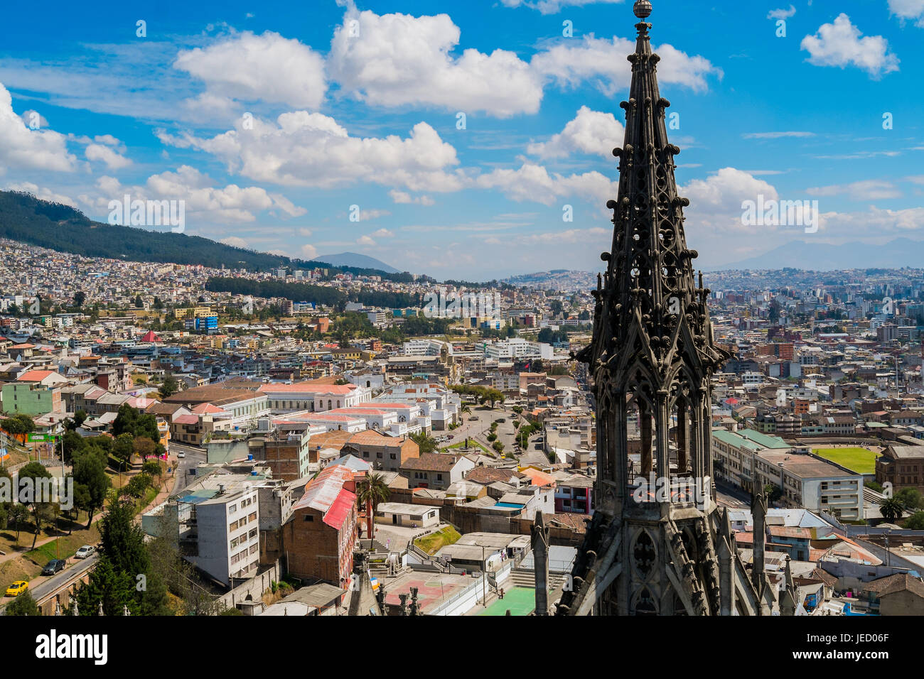 Aerial view of Quito From La Basilica church, Ecuador Stock Photo - Alamy