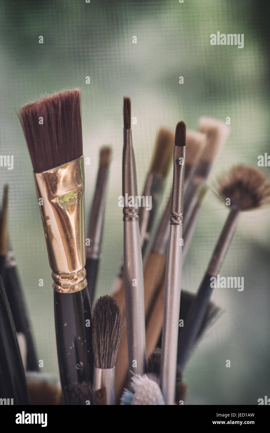Essential tools for a talented artist Stock Photo - Alamy