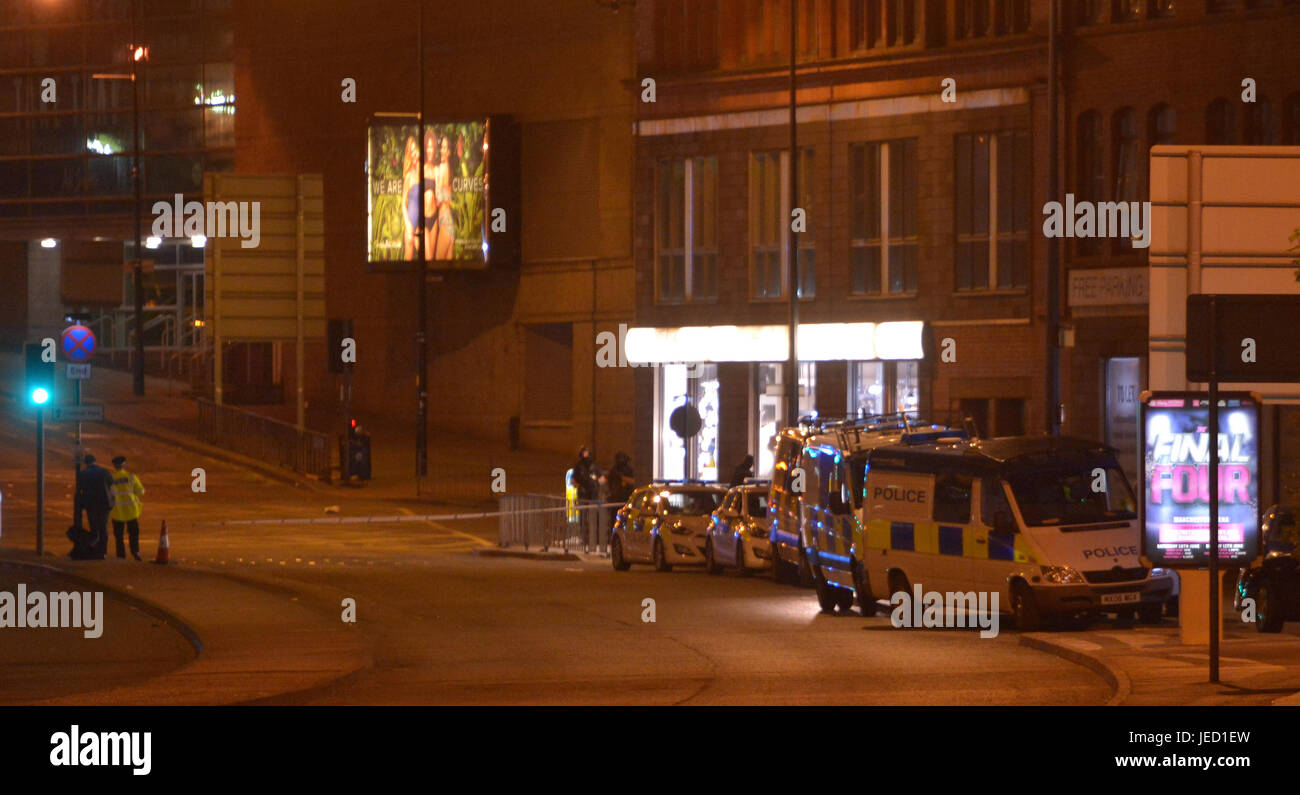 The aftermath of the terror attack at the Ariana Grande concert at the ...