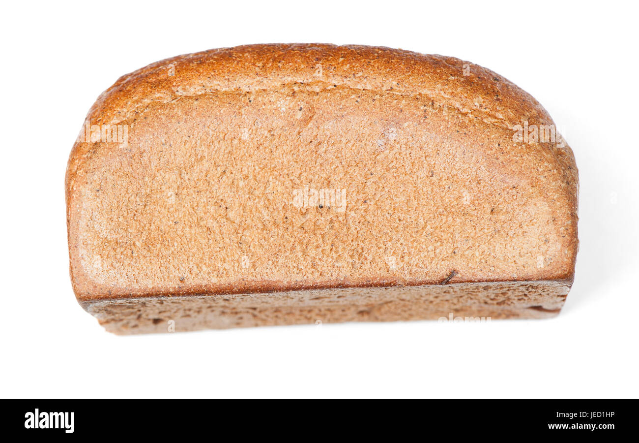 Whole loaf of bread isolated on white background Stock Photo - Alamy