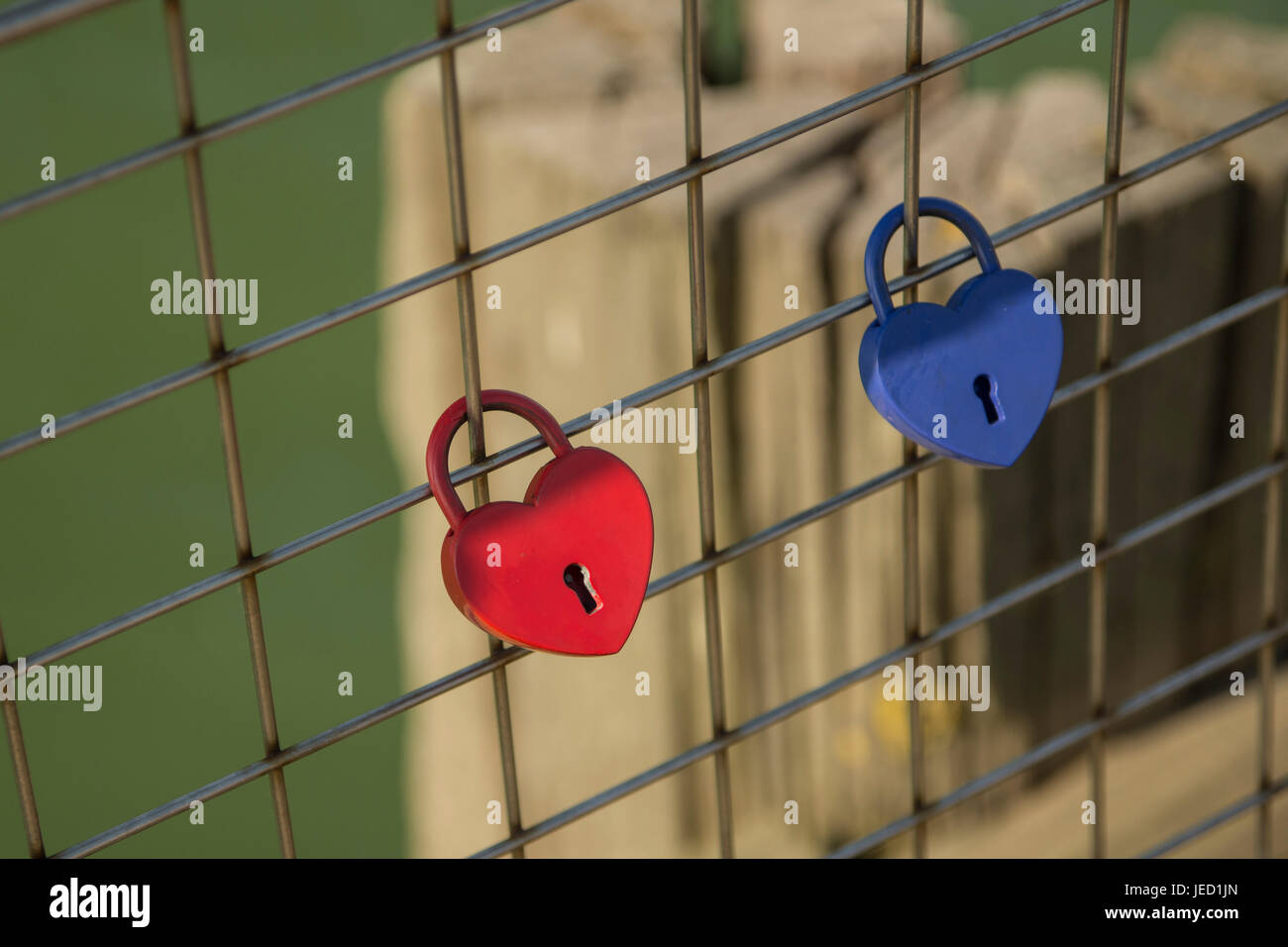 Padlocks railings hi-res stock photography and images - Alamy