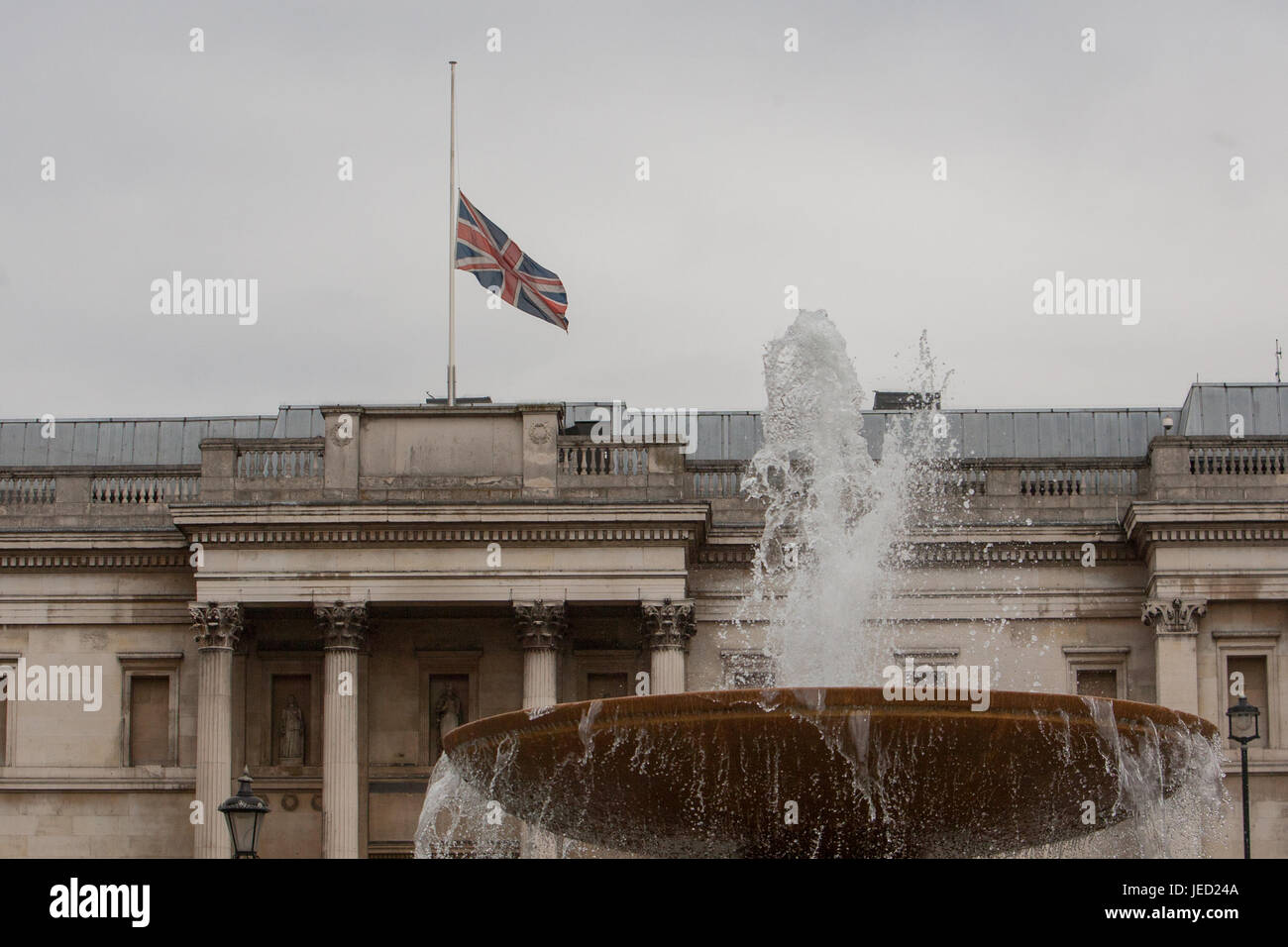 Flags fly at half mast on London landmarks following terrorist bomb in ...