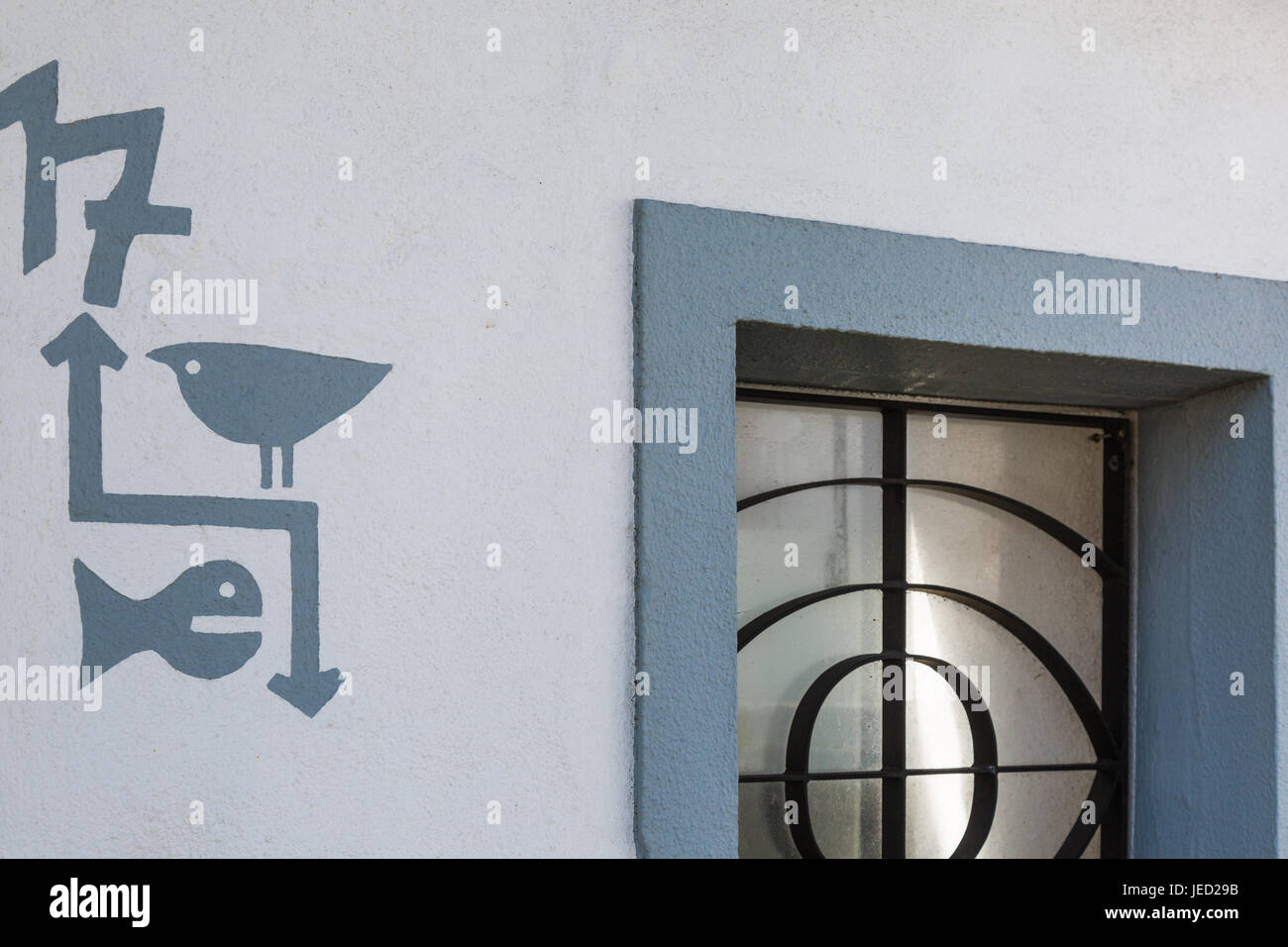 Sao Rogue, Azores, Portugal - May 16, 2017: Typical home decoration on ...