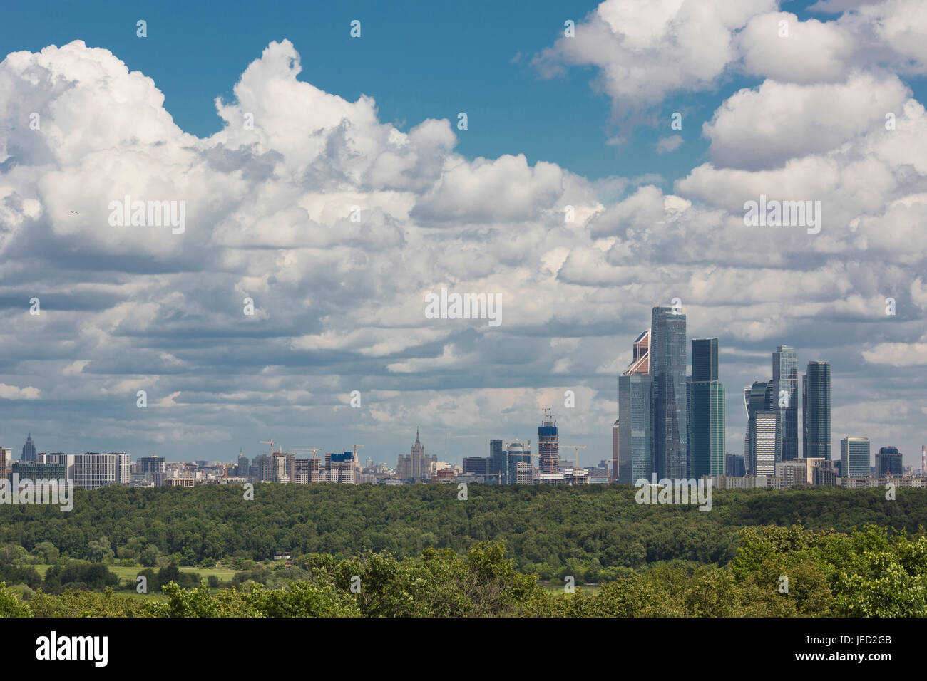 Moscow aerial hi-res stock photography and images - Alamy