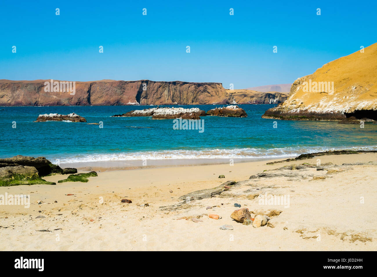 Beach in Paracas National Reserve, Peru Stock Photo - Alamy