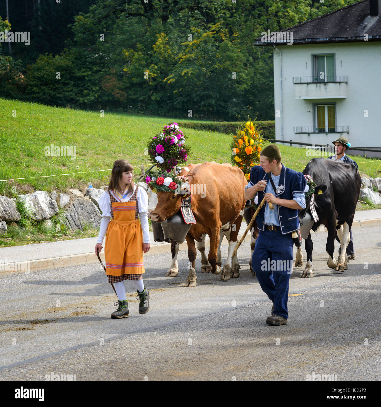 Swiss girl traditional dress hi-res stock photography and images - Alamy