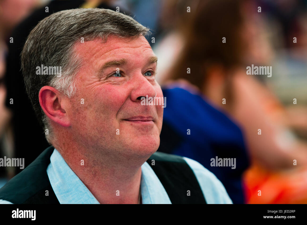 Peter Dunne , film producer and author of 'The 50 Things', at the 2017 ...