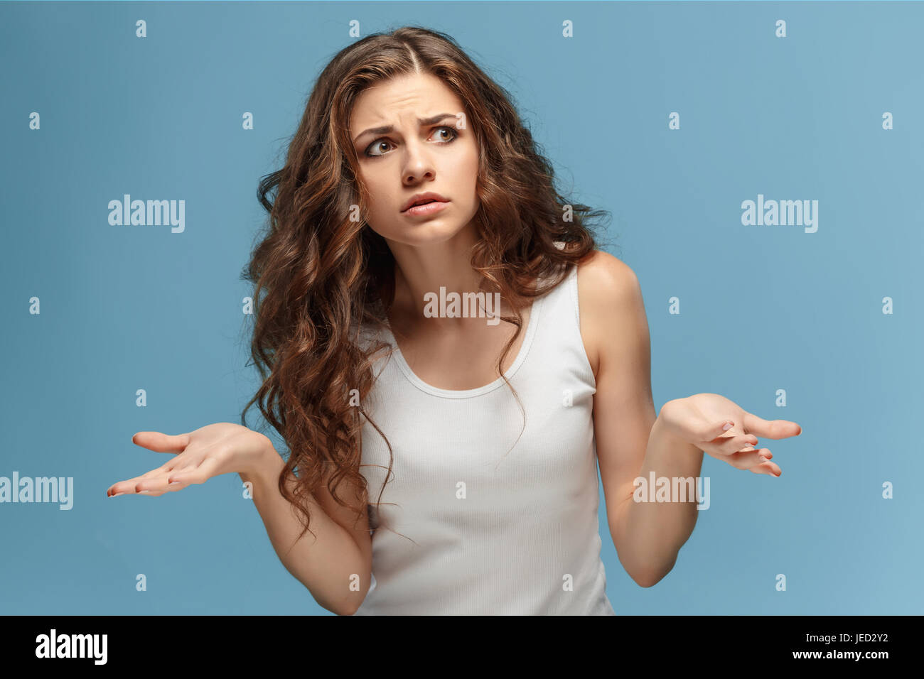 The portrait of disaffected woman Stock Photo - Alamy