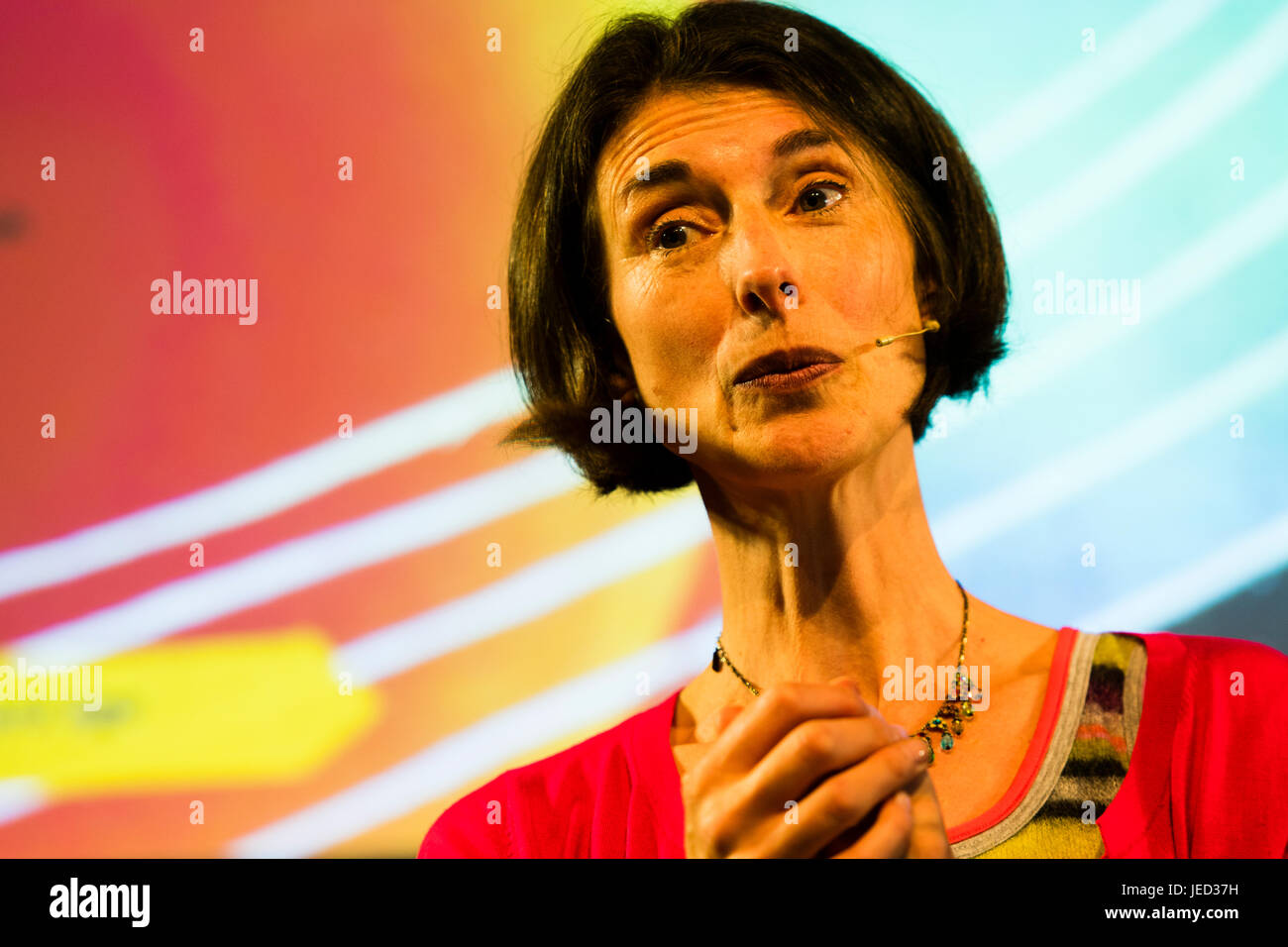 Catherine Barr, at the 2017 Hay Festival of Literature and the Arts ...