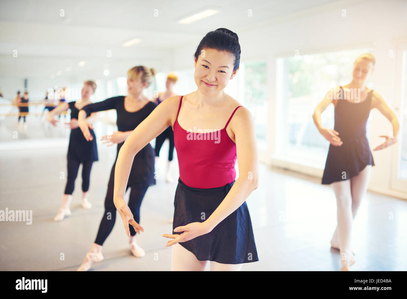 Asian female ballet dancer practicing hi-res stock photography and ...