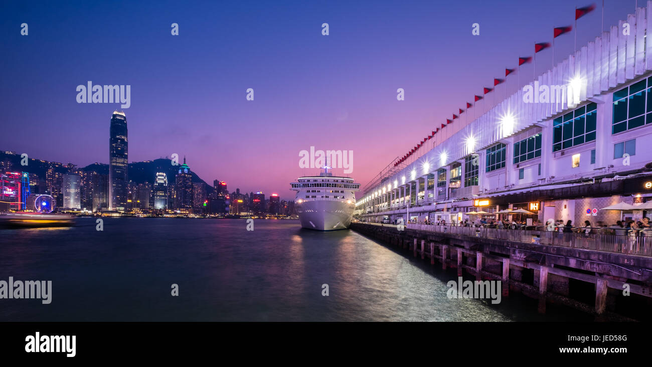 Ocean Terminal, Victoria Harbour, Hong Kong - April 30, 2017 : Ocean ...