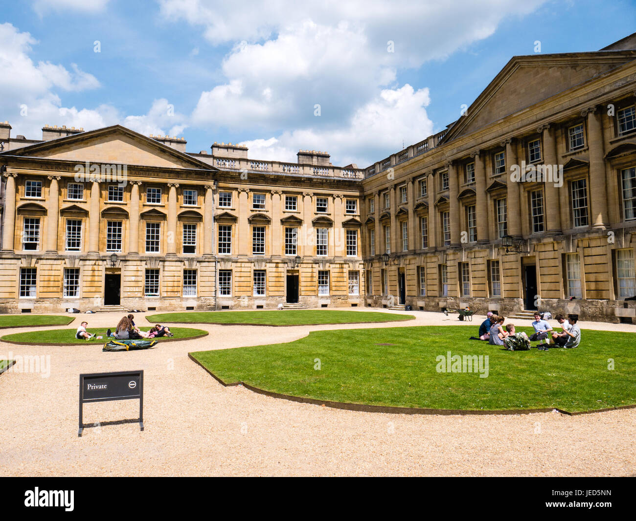 Peckwater Quad, Christ Church College, Oxford, Oxfordshire, England, UK ...