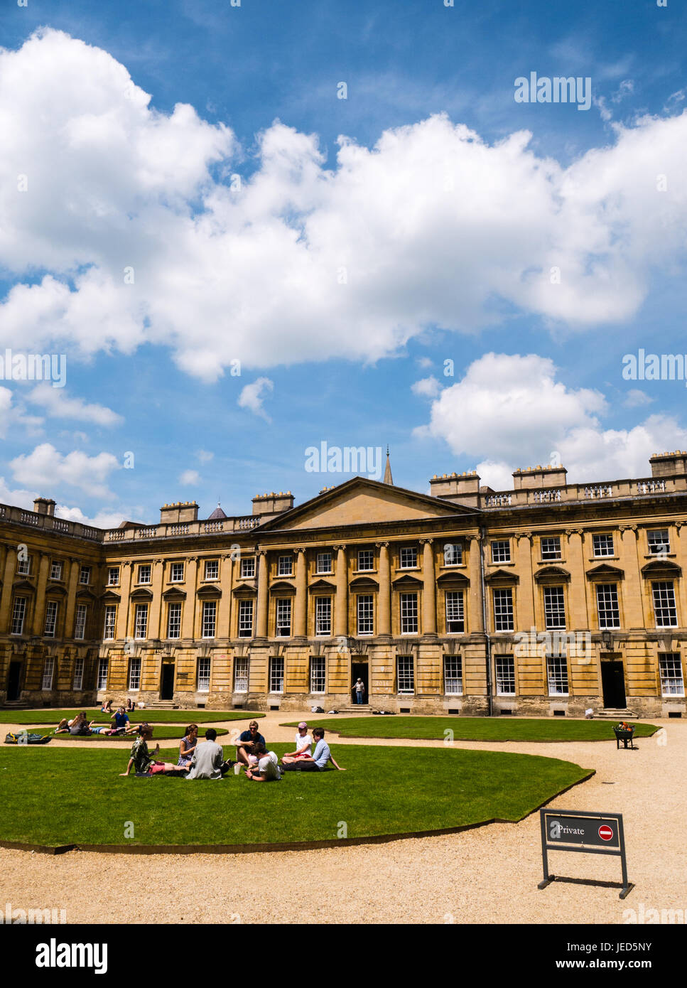 Peckwater Quad, Christ Church College, Oxford, Oxfordshire, England, UK ...