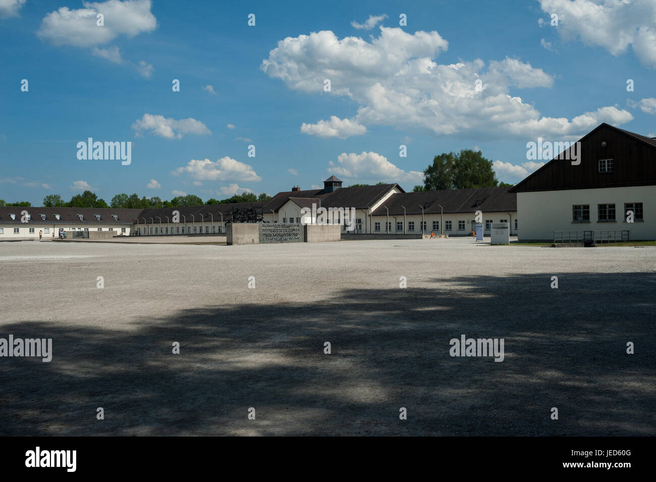Dachau concentration camp museum building hi-res stock photography and ...