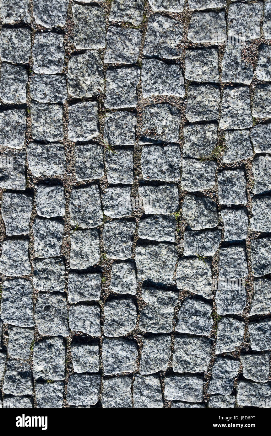 Cobblestones, medium close-up, conception, stones, granite stones ...