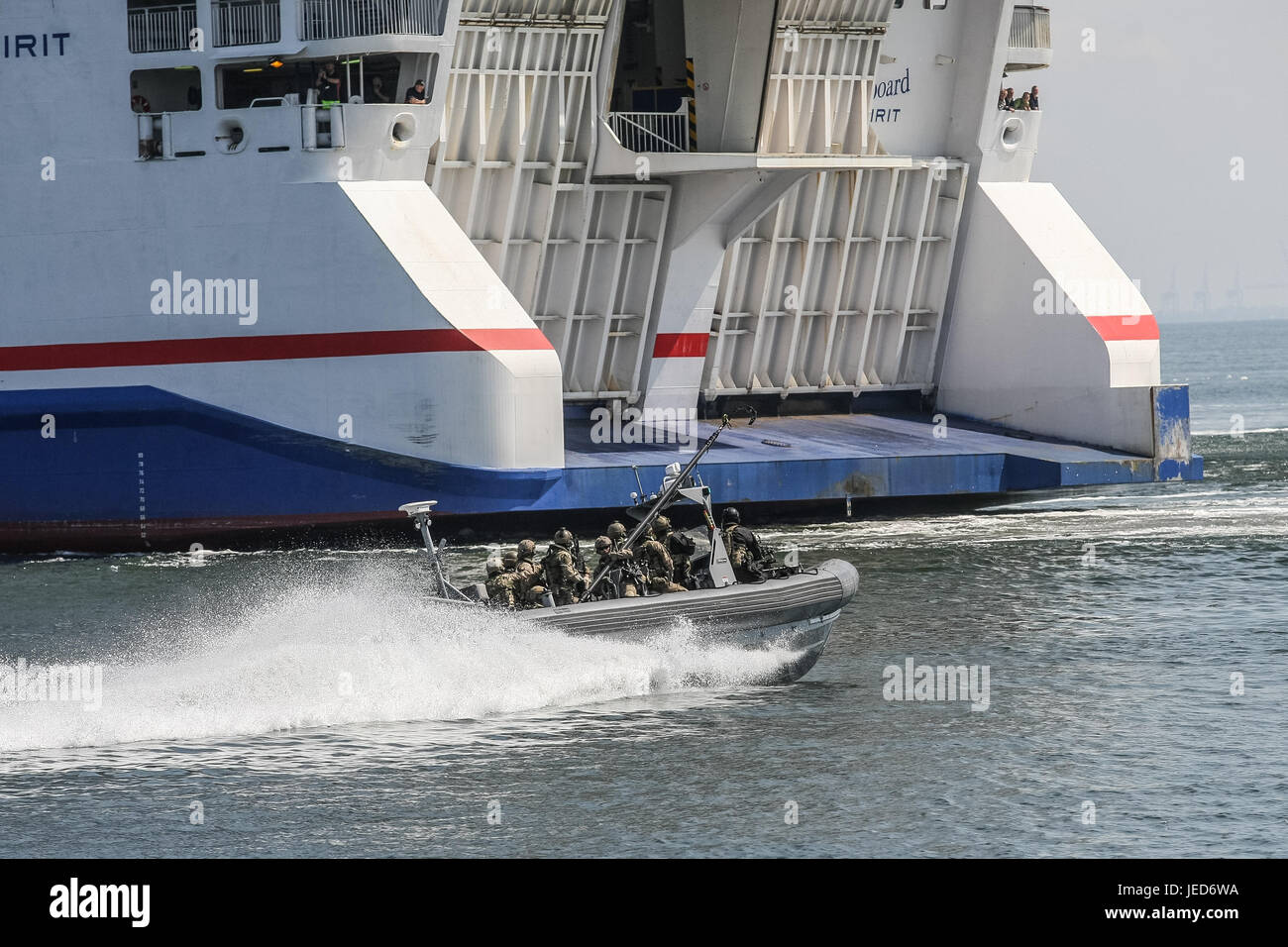 Gdynia, Poland. 23rd June, 2017. Formoza soldiers during the Korsarz-17 ...