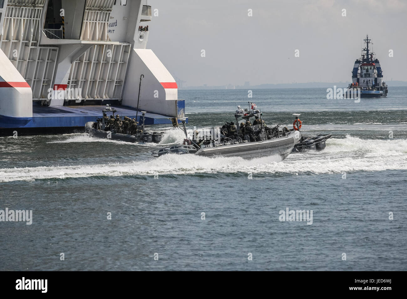 Gdynia, Poland. 23rd June, 2017. Formoza soldiers during the Korsarz-17 ...