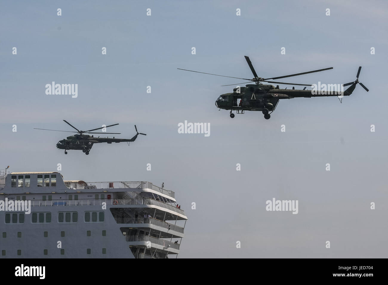 Gdynia, Poland. 23rd June, 2017. Formoza soldiers during the Korsarz-17 ...