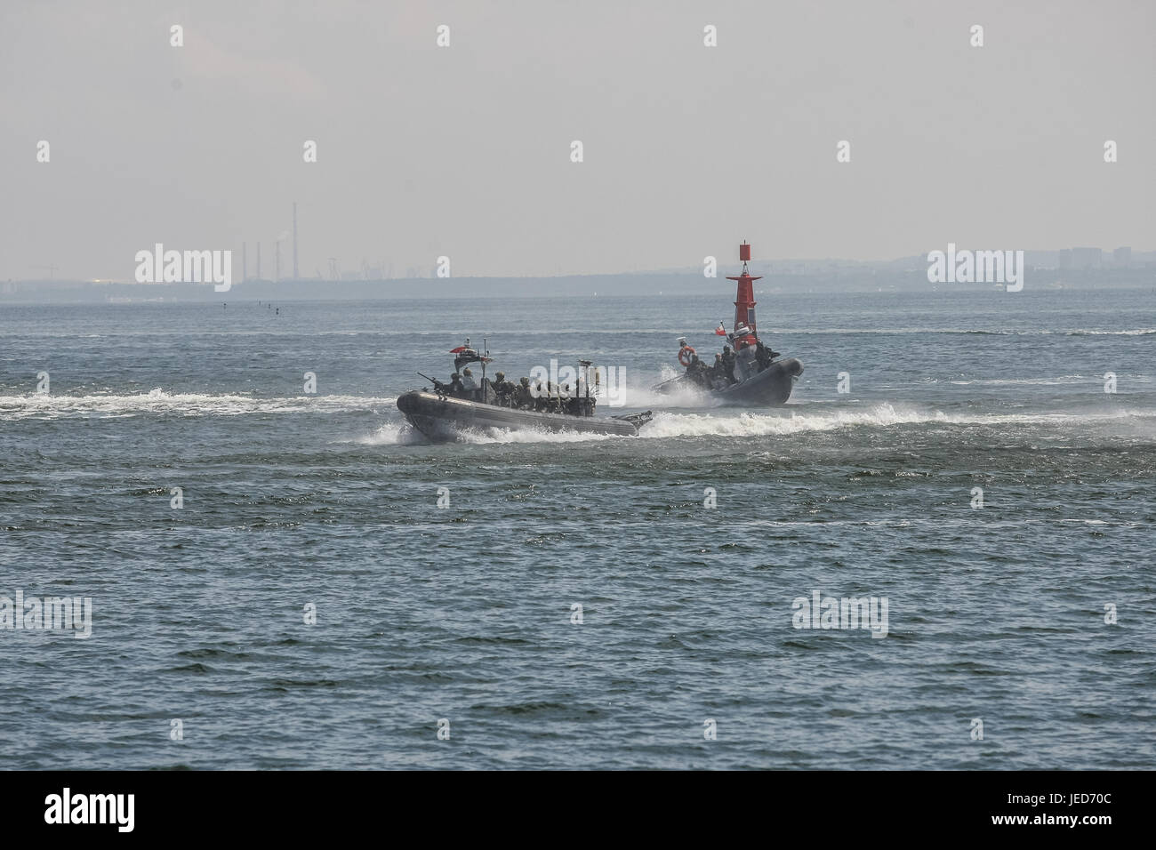 Gdynia, Poland. 23rd June, 2017. Formoza soldiers during the Korsarz-17 ...