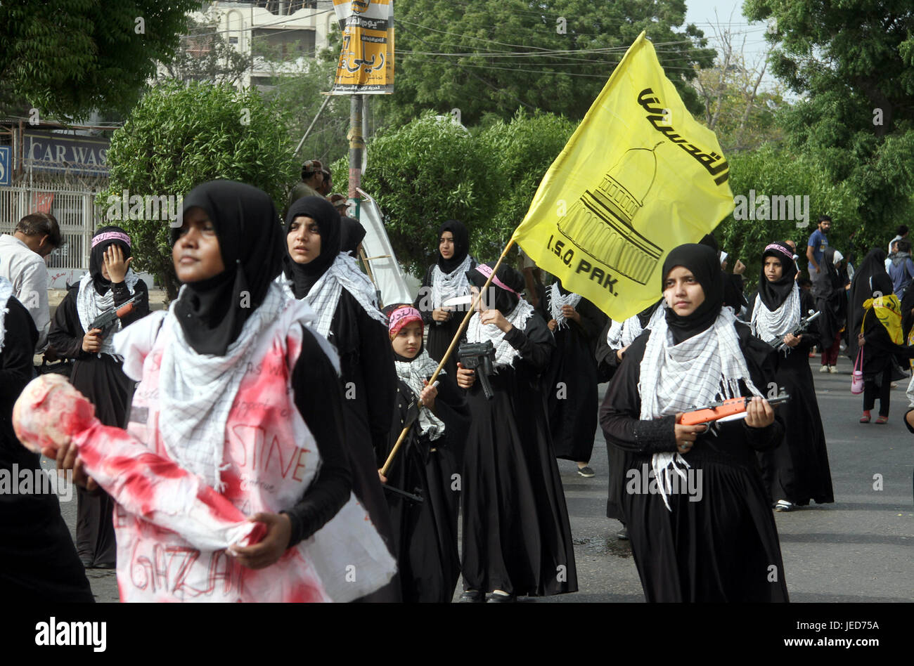 Religious activists are holding protest demonstration against USA and ...