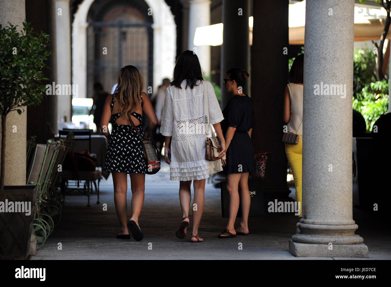 Milan, Moran Atias walking in the center The Israeli model and actress ...