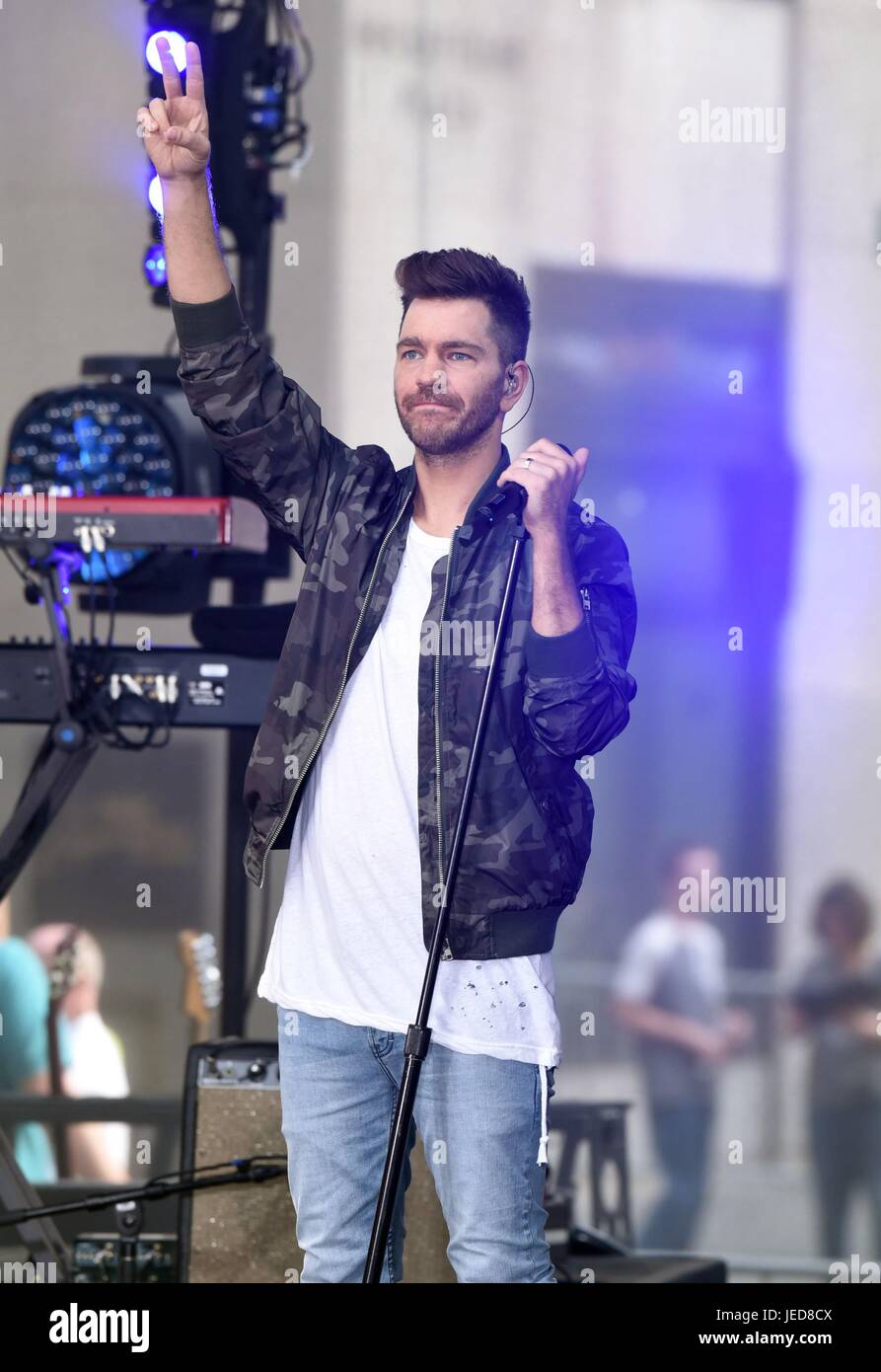 New York, NY, USA. 23rd June, 2017. Andy Grammer on stage for NBC Today ...