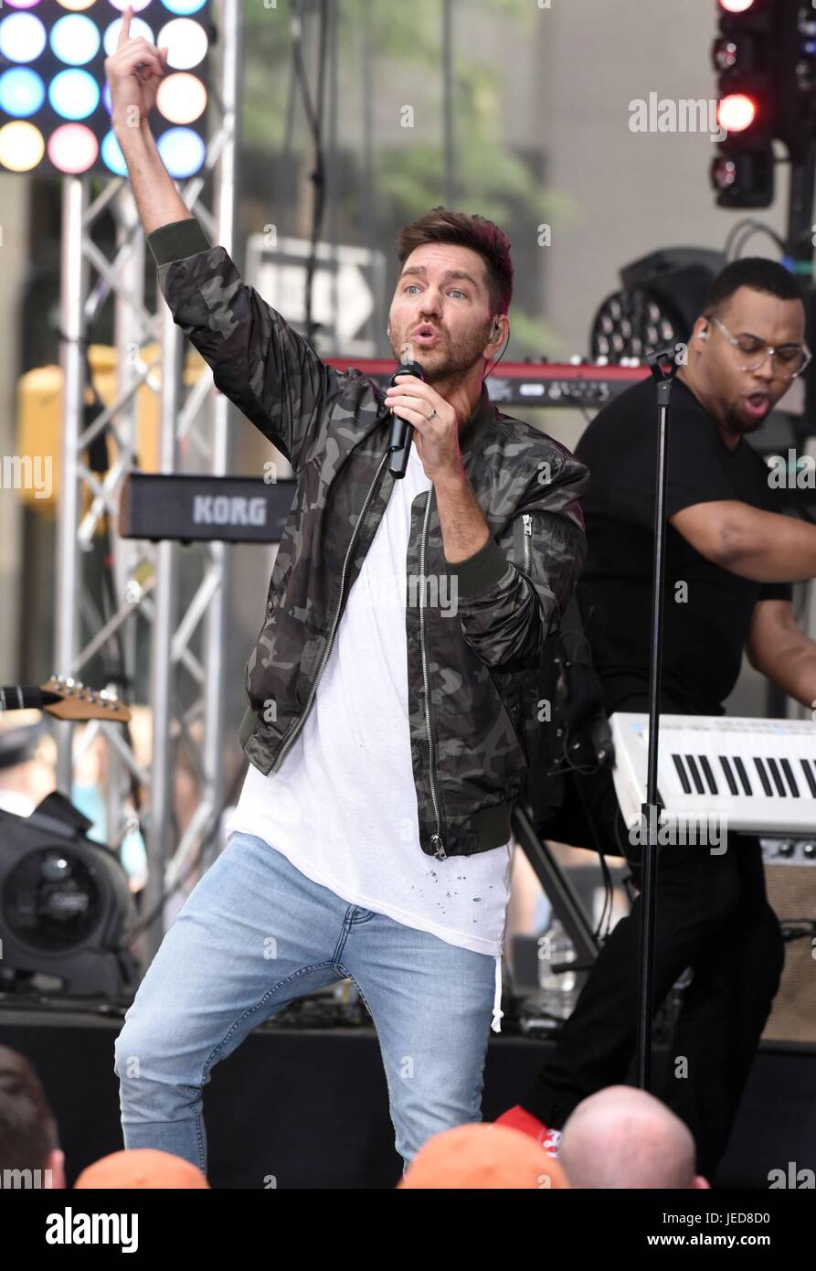 New York, NY, USA. 23rd June, 2017. Andy Grammer on stage for NBC Today ...