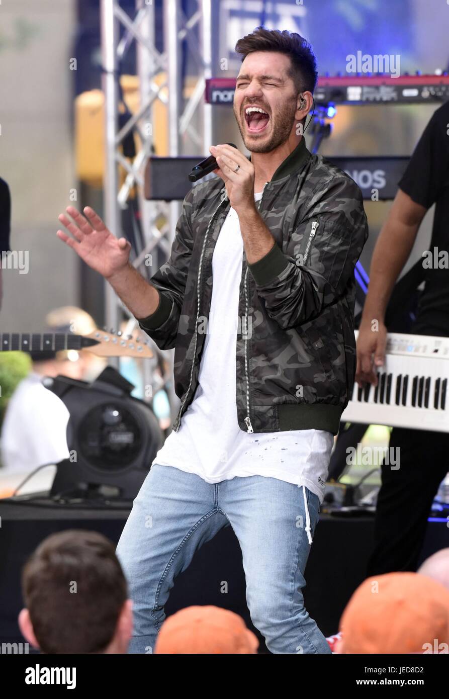 New York, NY, USA. 23rd June, 2017. Andy Grammer on stage for NBC Today ...